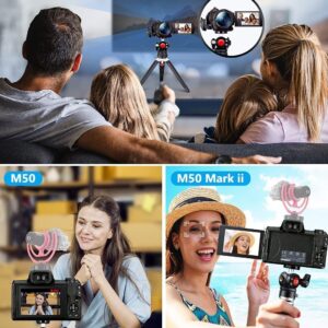 Camera Mini Tripod, Etour Lightweight Vlog Tripod Holder, Adjustable [Stable Handheld Vlogging Tripod] of DSLR Compatible with Sony A6000 Canon M50 G7x Mark ii/Phone, Table Stand for Vlogger Creator