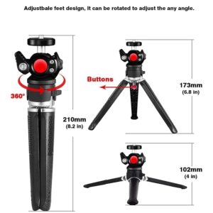 Camera Mini Tripod, Etour Lightweight Vlog Tripod Holder, Adjustable [Stable Handheld Vlogging Tripod] of DSLR Compatible with Sony A6000 Canon M50 G7x Mark ii/Phone, Table Stand for Vlogger Creator