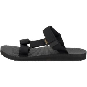 teva men's ankle-strap sandal, black, 10