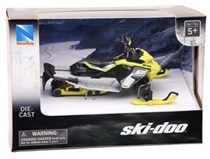 newray toy 1:20 scale mini die cast mxz x-rs snowmobile yellow