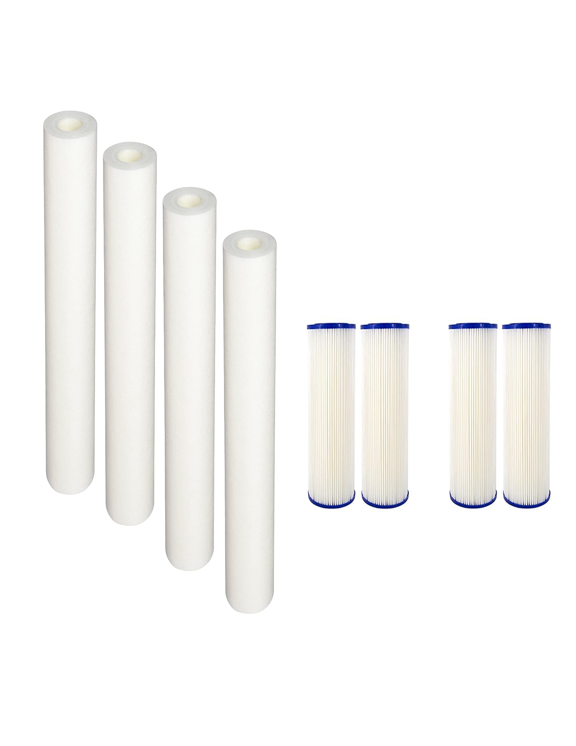 CFS COMPLETE FILTRATION SERVICES EST.2006 CFS Compatible with EQ-304-20 and EQ-PFC.35 Whole House Water Filters Pre Filters and Sub Micron Post Filters (8)