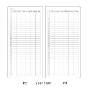 xingtingyu Undated Pocket Weekly Planner Schedule Organizer Agenda Year Month Week Plan A6 Notebook (A6 undated Planner Blue), Small