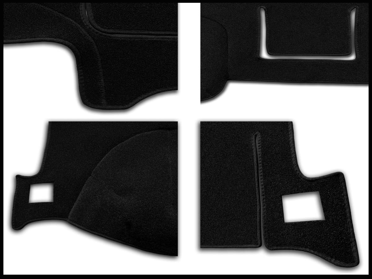 Dash Cover Mat Custom Fit for Toyota Tacoma 2016-2023, Dashboard Cover Pad Carpet Protector (Black) F94