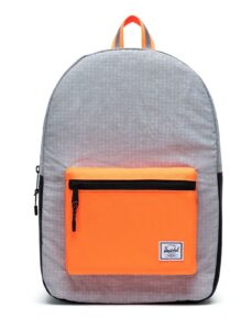 herschel supply co. settlement sharkskin enzyme ripstop/black enzyme ripstop/shocking orange one size