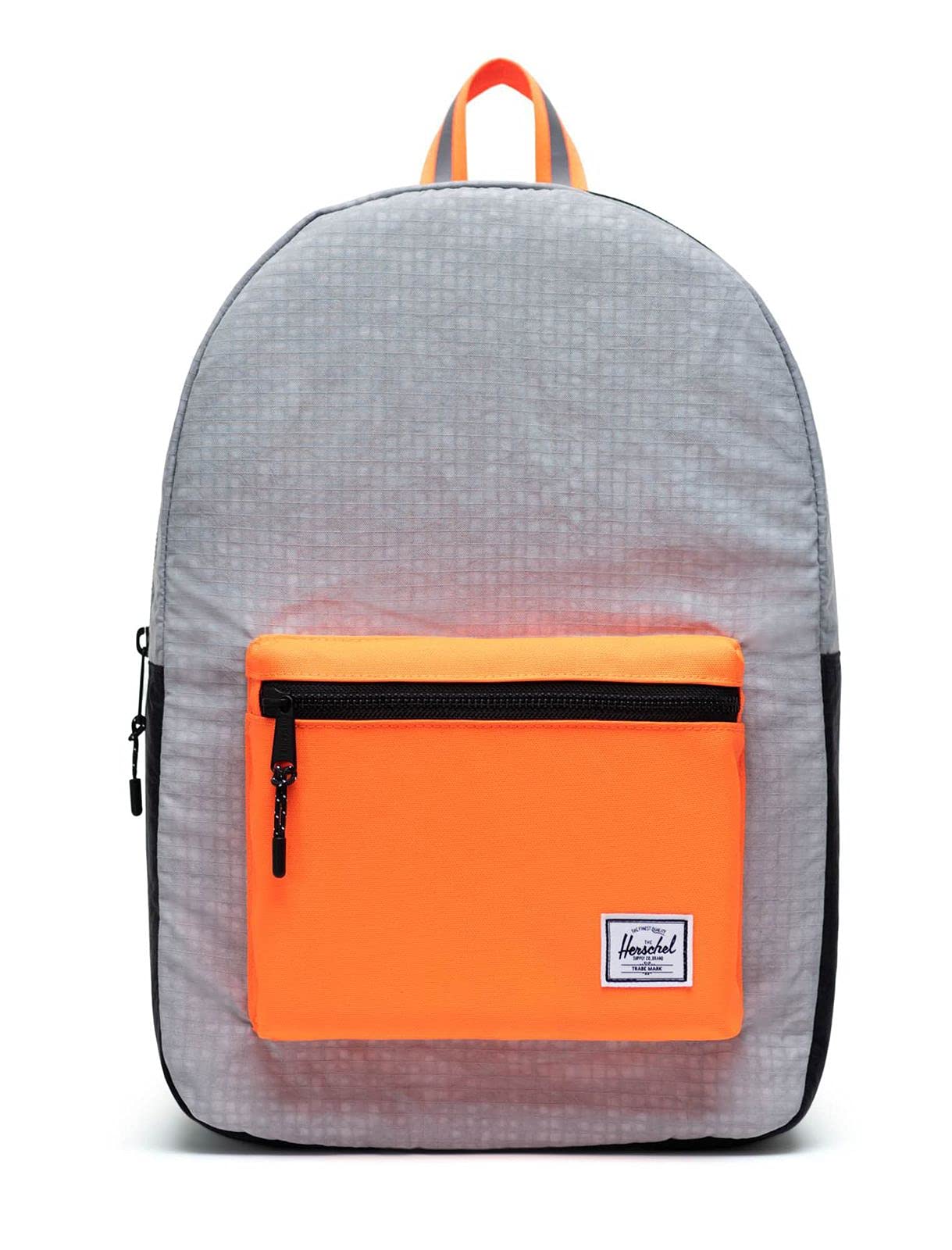 Herschel Supply Co. Settlement Sharkskin Enzyme Ripstop/Black Enzyme Ripstop/Shocking Orange One Size