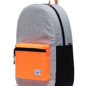 Herschel Supply Co. Settlement Sharkskin Enzyme Ripstop/Black Enzyme Ripstop/Shocking Orange One Size