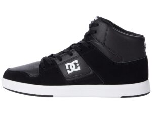 dc cure casual high-top skate shoes sneakers black/white 10 d (m)