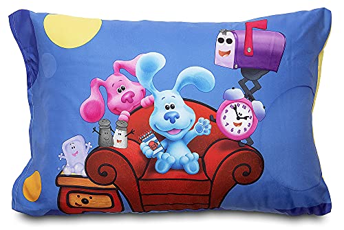 Blues Clues You Are Smart 4 Piece Toddler Bedding Set – Includes Comforter, Sheet Set – Fitted + Top Sheet + Reversible Pillowcase for Boys And Girls Beds, Blue