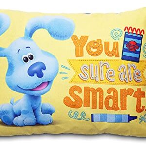 Blues Clues You Are Smart 4 Piece Toddler Bedding Set – Includes Comforter, Sheet Set – Fitted + Top Sheet + Reversible Pillowcase for Boys And Girls Beds, Blue