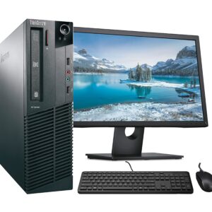 Lenovo ThinkCentre M81 SFF Desktop Computers PC, Intel Core i5 Processor, 16GB Ram, 1TB Hard Drive, WiFi & Bluetooth, HDMI, AMD Radeon RX 550 Phoenix 2GB GDDR5, New 20" FHD Monitor, Win 10 (Renewed)