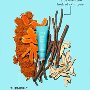 TULA Skin Care Face Filter Blurring and Moisturizing Primer - Supersize First Light, Evens the Appearance of Skin Tone & Redness, Hydrates & Improves Makeup Wear, 2.02fl oz