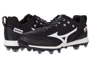 mizuno womens 9-spike 9 spike advanced finch elite 5 tpu molded softball cleat, black/white, 7.5 us