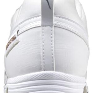 Mizuno womens 9-spike 9 Spike Swift 7 Low Metal Softball Cleat, White, 8.5 US