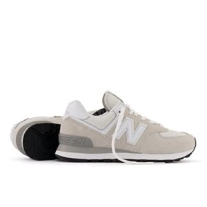 New Balance Women's 574 Core Sneaker, Nimbus Cloud/White, 8