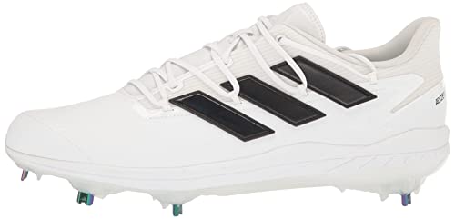 adidas Men's Adizero Afterburner 8 Baseball Shoe, White/Core Black/White, 9.5