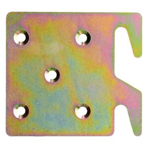 First Choice Products Heavy 5 Hole Wood Frame Bed Hook Plates – Pack of 4 Brackets, Gold