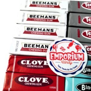 Beemans Black Jack Clove Teaberry Chewing Gum 4 Packs of Each Old Time Assortment Gum