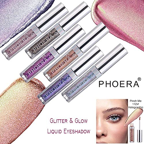 Glitter Eyeshadow，Makeup For Eyes Liquid Shimmer Sparkle Glow Light Colors Pencil Stick Shiny Long Lasting Waterproof Shining Eye Shadow Sets Metallic Pigments Metals Gloss Sparkling Pen Kit (A101)