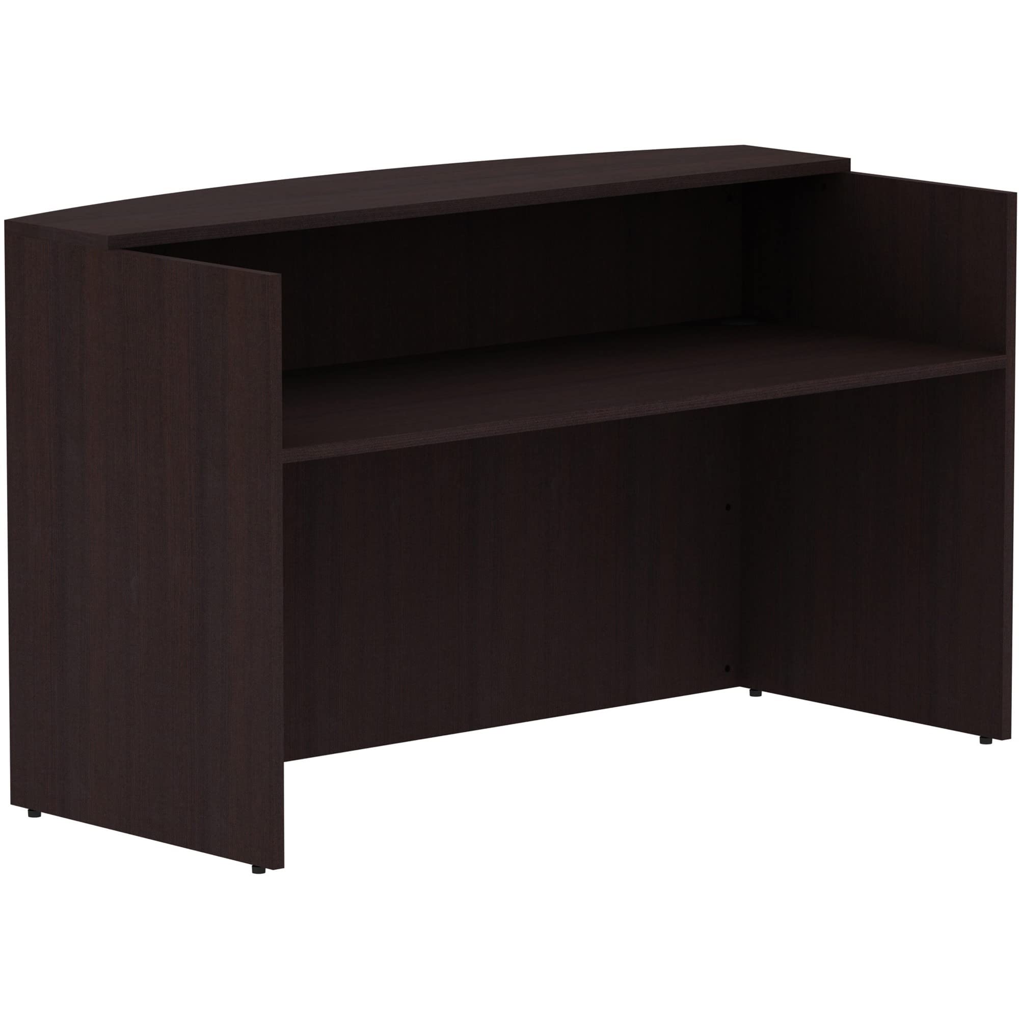 Lorell Essentials Reception Desk, Espresso