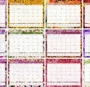 2024-2025 Academic Year 12 Months Student Calendar/Planner for 3-Ring Binder, Desk or Wall (Edition #021)