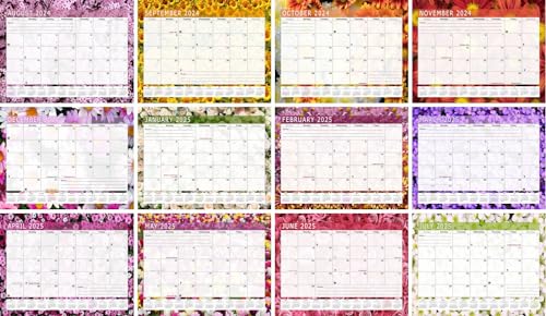 2024-2025 Academic Year 12 Months Student Calendar/Planner for 3-Ring Binder, Desk or Wall (Edition #021)