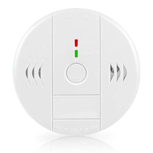 Combination Smoke and Carbon Monoxide Detector Alarm, Beeps Warning Smoke and CO Alarms for Basements Travel Home Office House Bedroom Living Room Car, Battery Operated,Comply with UL 217/2034, 1-Pack