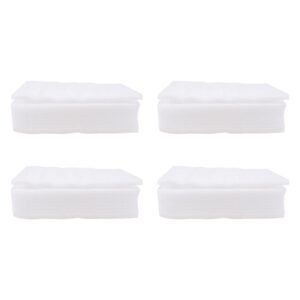 DOITOOL 4pcs Egg Tray Containers with Lids Egg Rack for Refrigerator Foam Eggs Fridge Containers Cardboard Egg Carton Refrigerator Egg Holder Egg Organizer Pearl Cotton Tough White Bracket