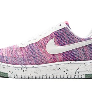 Nike Women's Air Force 1 Crater Low Flyknit Shoes, Fuchsia Glow White Pink Blast Violet, 8.5