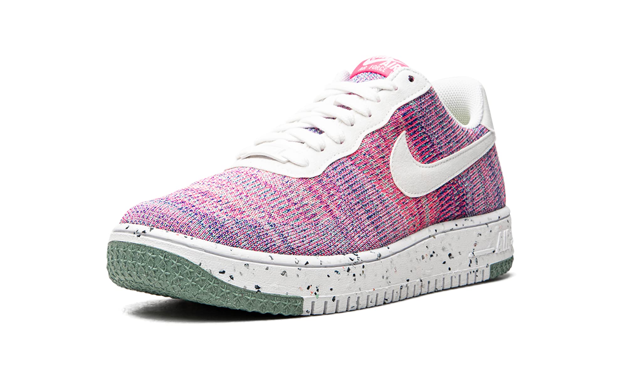 Nike Women's Air Force 1 Crater Low Flyknit Shoes, Fuchsia Glow White Pink Blast Violet, 8.5