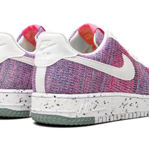 Nike Women's Air Force 1 Crater Low Flyknit Shoes, Fuchsia Glow White Pink Blast Violet, 8.5