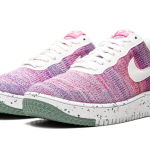 Nike Women's Air Force 1 Crater Low Flyknit Shoes, Fuchsia Glow White Pink Blast Violet, 8.5