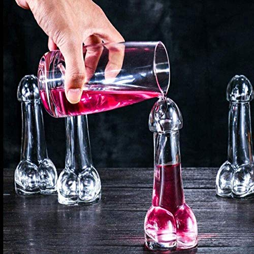 Transparent Creative Wine Glass Cup Beer Juice High Boron Martini Cocktail Glasses Surprise Gift For Bars, Hotels, Restaurants, Swimming Pool, Night Clubs, Birthday Party Decoration Funny Cup.