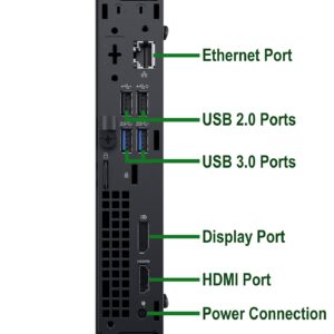 Dell OptiPlex 3060 Tiny Computer Micro Tower PC, Intel Core i5-8500T Processor, 8GB DDR4 Ram, 256GB NVMe SSD, Display Port, HDMI, Wi-Fi, Wireless Keyboard & Mouse, Windows 10 Pro (Renewed)