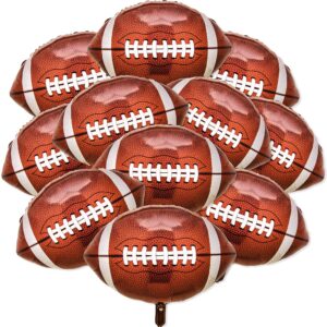 football balloons 12pcs football party supplies decorations rugby balloons football decorations for sports theme football theme birthday party favors decorations