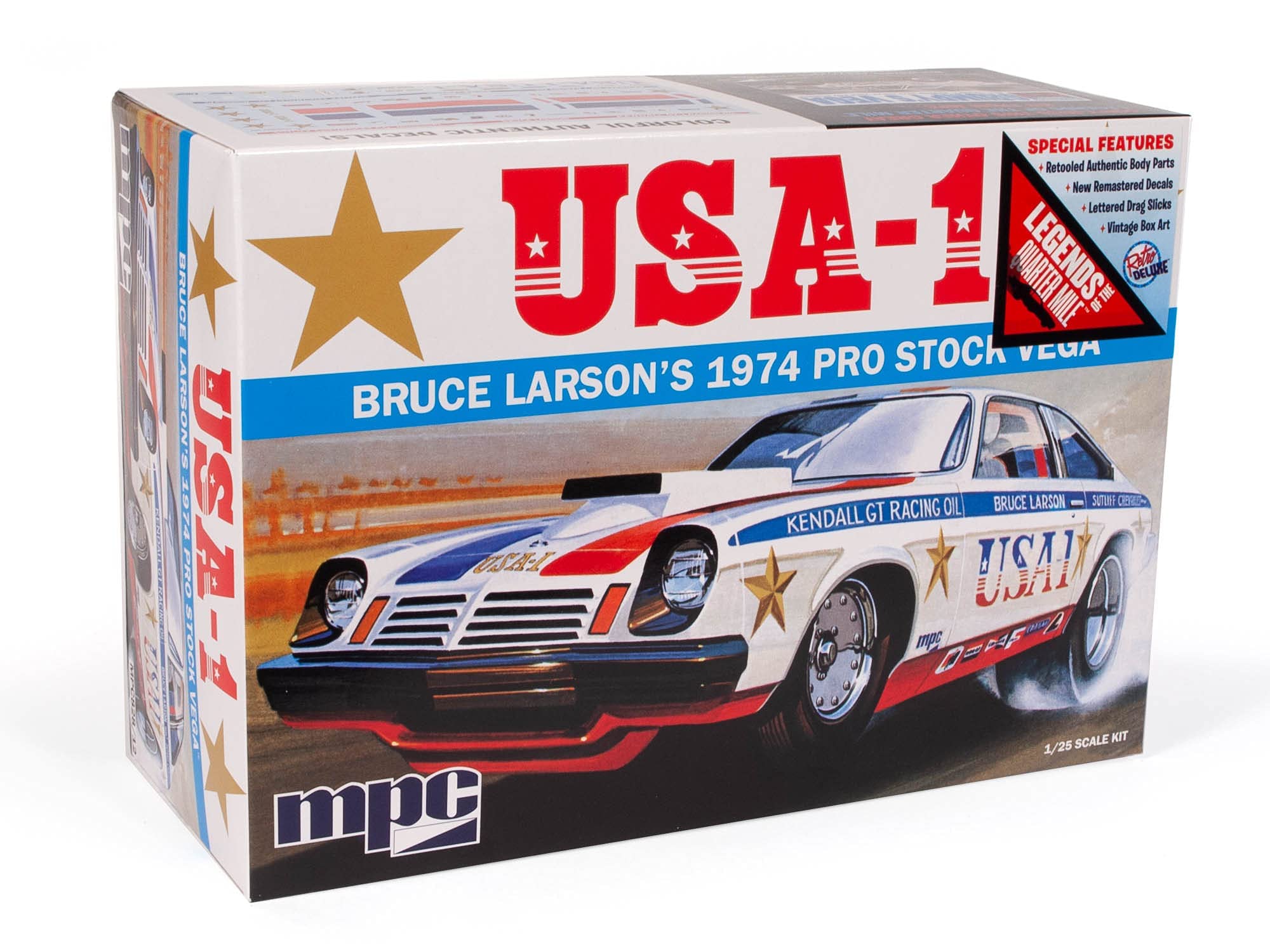 MPC Bruce Larson USA/1 Pro Stock Vega 1:25 Scale Model Kit