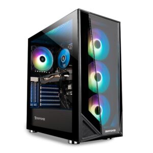 ibuypower pro gaming pc computer desktop trace 4 mr 180a (amd ryzen 5 3600 3.6ghz, nvidia geforce gt 710 1gb, 8gb ddr4 ram, 240gb ssd, wifi ready, windows 10 home)