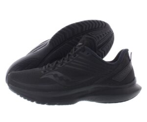 saucony kinvara 12 womens shoes size 9, color: triple black