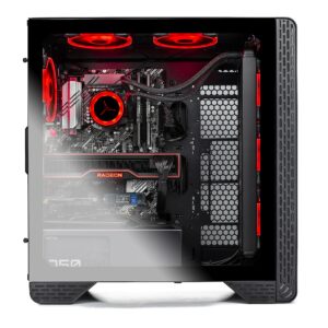 Skytech Siege 3.0 Gaming PC Desktop – Intel i9-10900K 3.7GHz, AMD 6800XT 16G GDDR6, 1TB NVMe, 16G DDR4 3000, 750W Gold PSU, 360mm AIO, AC Wi-Fi, Windows 10 Home 64-bit