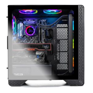 Skytech Siege 3.0 Gaming PC Desktop – Intel i9-10900K 3.7GHz, AMD 6800XT 16G GDDR6, 1TB NVMe, 16G DDR4 3000, 750W Gold PSU, 360mm AIO, AC Wi-Fi, Windows 10 Home 64-bit