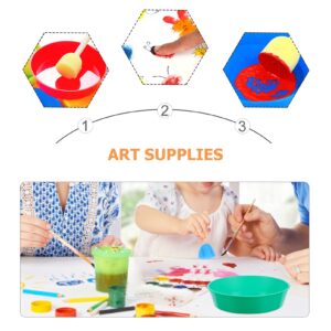 EXCEART 1 Set Palette Bowl Foam Sponge Paint Brush Kids Painting kit Pigment Tray Acrylic Detail Brush Nail Bowl Cup Mixing Palette Kids Art Supplies Nail Brush Miniature Plastic Child