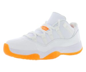 nike women's air jordan 11 low wmns bright citrus, white/bright citrus, 8.5w