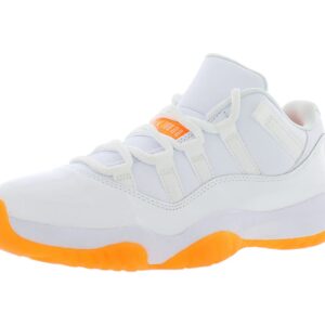 Nike Women's Air Jordan 11 Low WMNS Bright Citrus, White/Bright Citrus, 8.5W