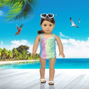 BDDOLL 23 Pcs 18 Inch Girl Doll Clothes and Accessories for 18 Inch Doll Dress with Our Generation Dolls Including 10 Complete Sets of Clothing Outfits