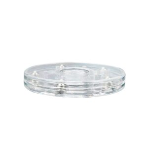 LC LICTOP Lazy Susan Hardware Rotating Turntable Bearing Round Swivel Plate 75mm/2.95" Transparent Turntable Organizer Acrylic for Spice Rack Table Cake Kitchen Pantry Decorating 4pcs