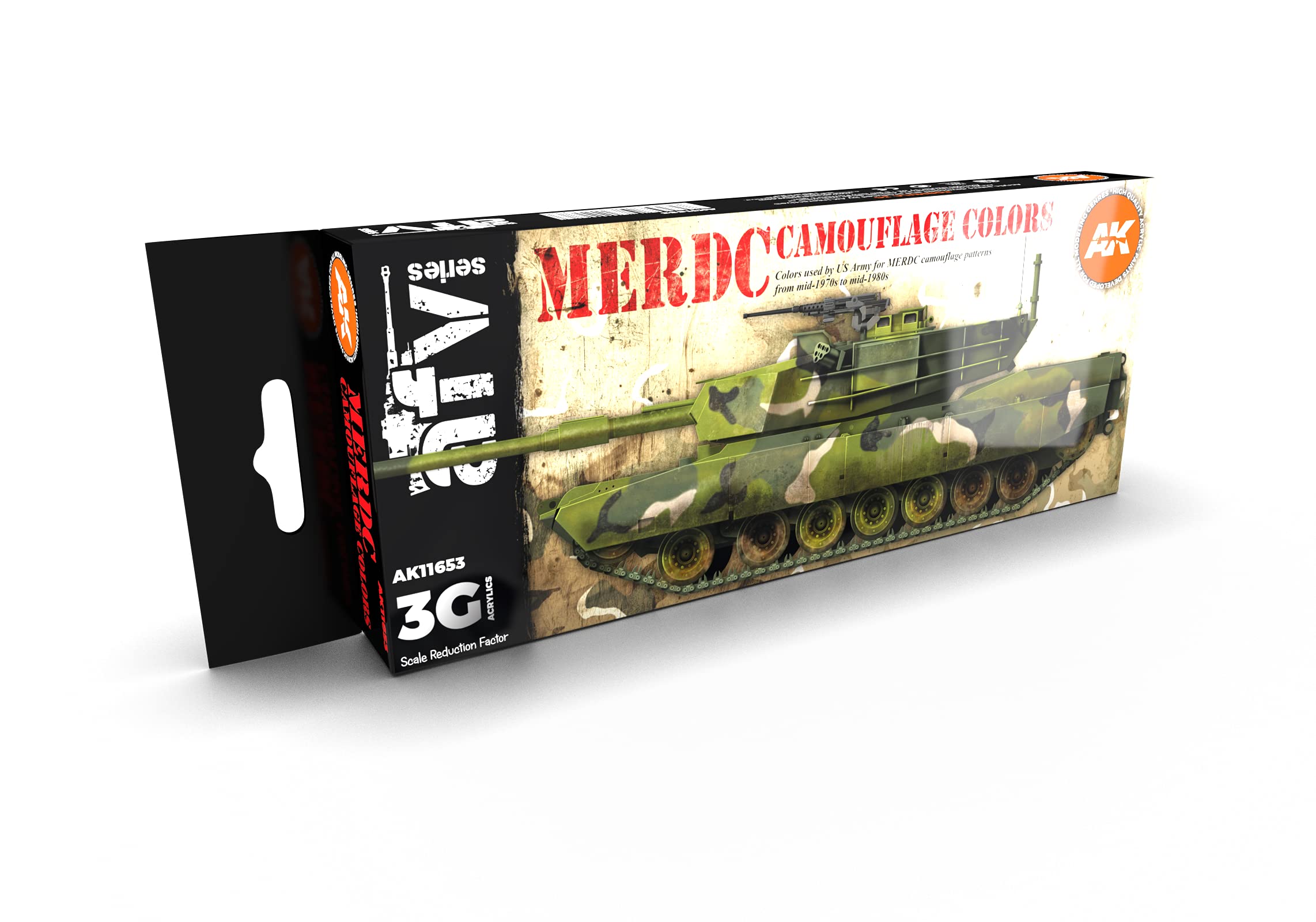 AK Interactive 3G MERDC Camouflage Colors - Plastic Modelling Paints & Accessories, Item # AK-11653