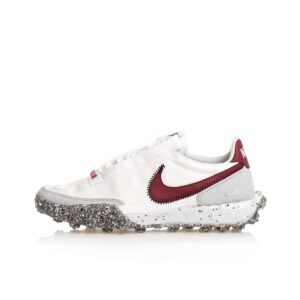 nike women's waffle racer crater summit white/team red (ct1983 103) - 5.5