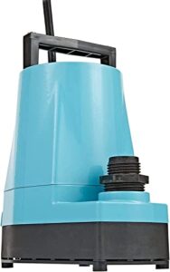 little giant 5-msp 115-volt, 1/6 hp, 1500 gph, aluminum manual hydroponics pump, 10-ft. cord, blue, 505711