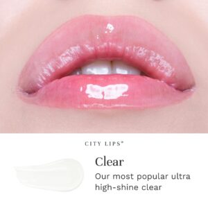 City Beauty City Lips Clear - Plumping Lip Gloss - Hydrate & Volumize - High Shine - Hyaluronic Acid & Peptides Visibly Smooth Lip Wrinkles - Cruelty-Free