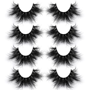 mink eyelashes fluffy dramatic false eyelashes thick long mink lashes wispy strip curly fake eyelashes by calphdiar