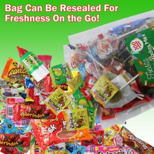 Las Posadas Mexican Candy Assortment – 100 PCs – Spicy, Sweet, Sour Dulces Mexicanos Assortment Pack – Mexican Snacks for Kids and Adults (Fiesta Pack)